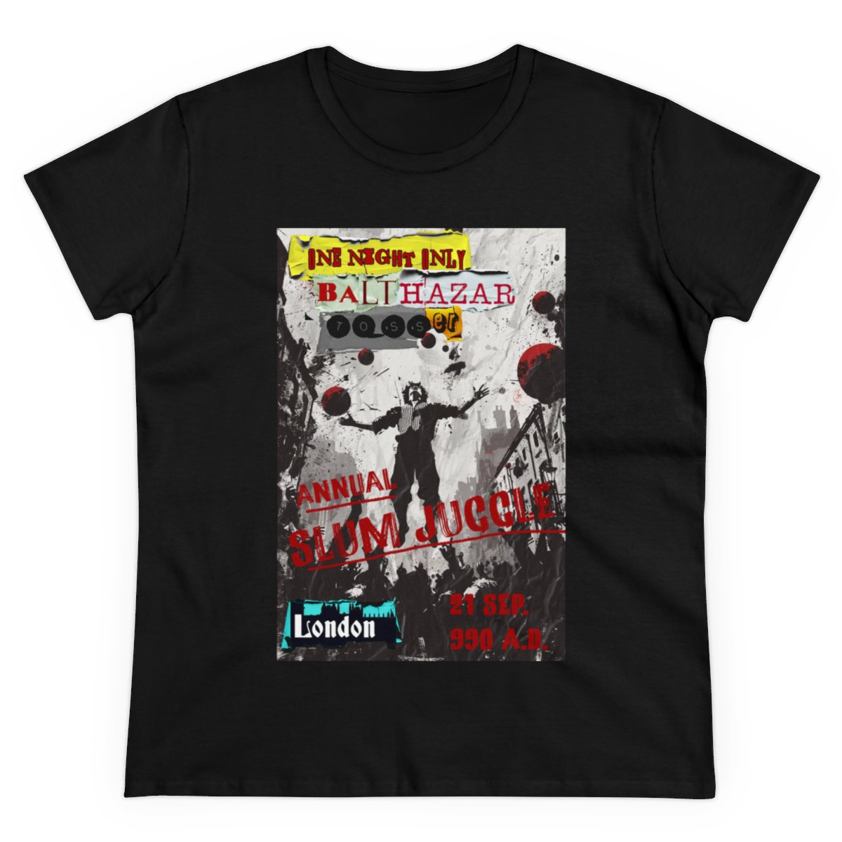 Balthazar Tosser Women’s SLUM JUGGLE T-Shirt – The Arkham Files